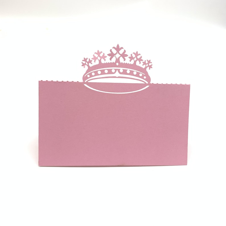 Queen Crown Place Cards/laser Cut Food Tent Cards/wedding - Etsy