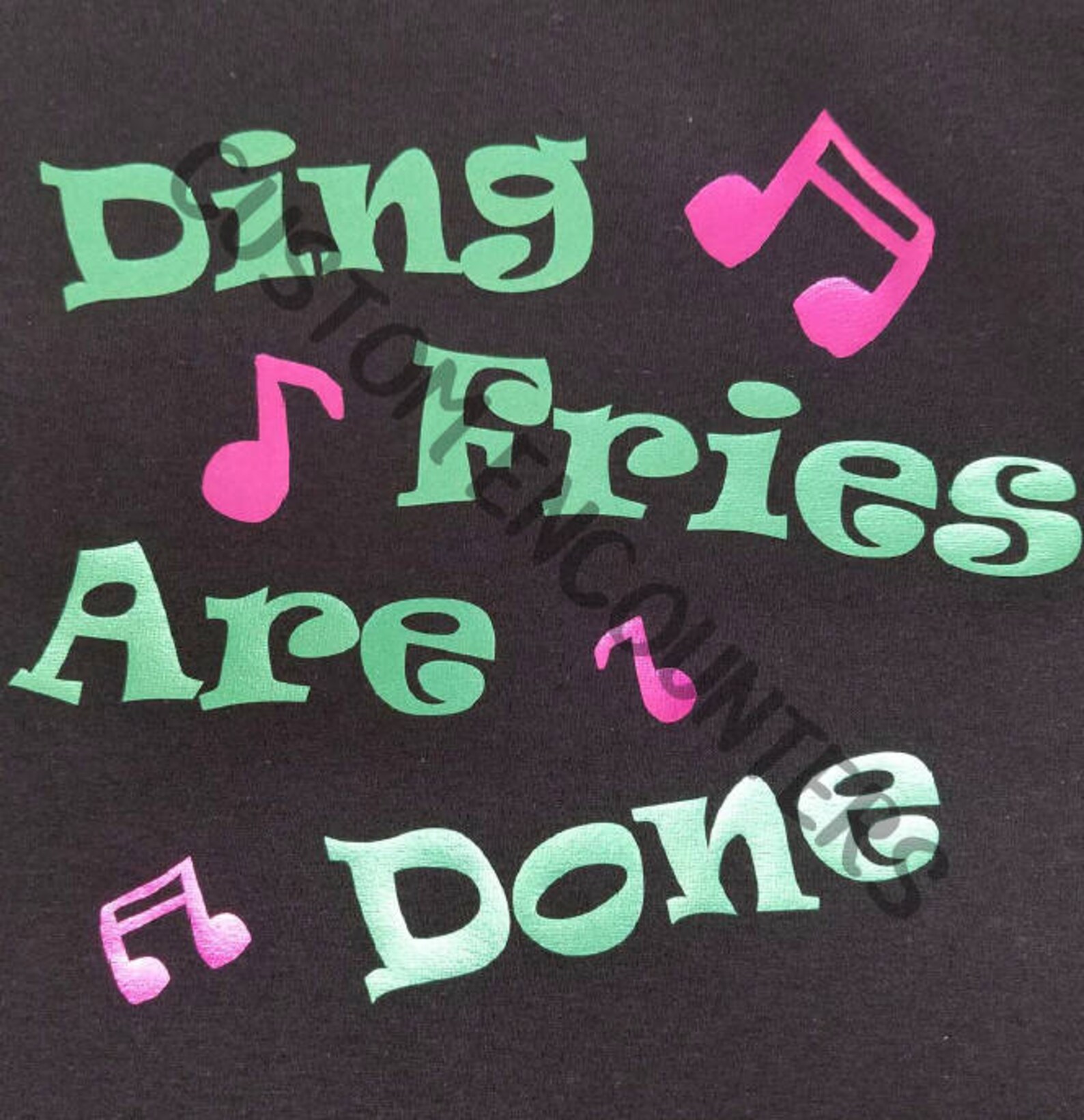 Ding Fries Are Done 100% Cotton, Men's Graphic Tee, Christmas Classic ...