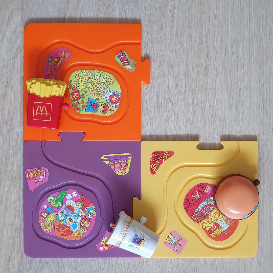 90s Mcdonalds Happy Meal Toys Tricky Tracker 3-piece Wind up Fast Food ...