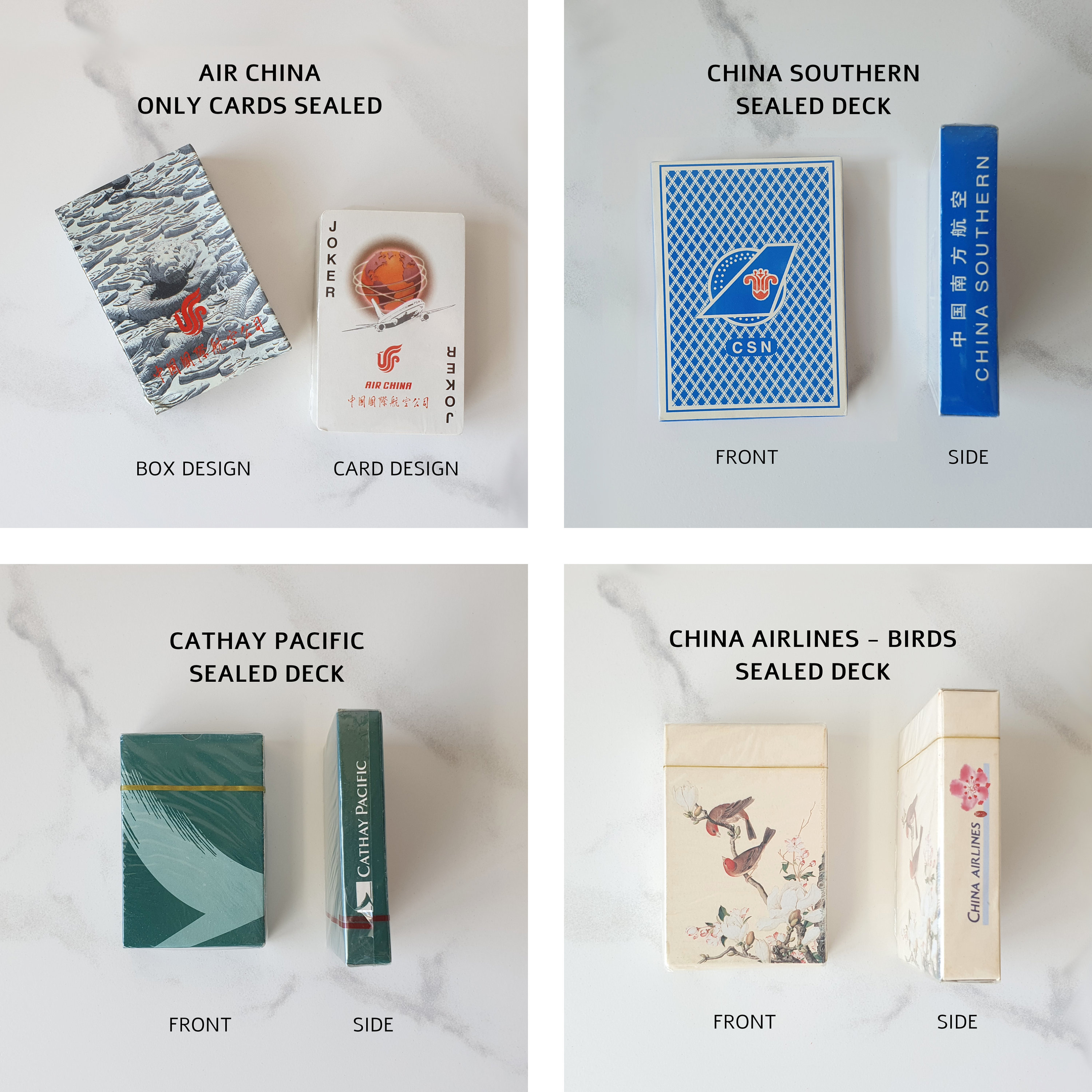 Airline Playing Cards Vintage 90s: Original SEALED Card Decks by ...