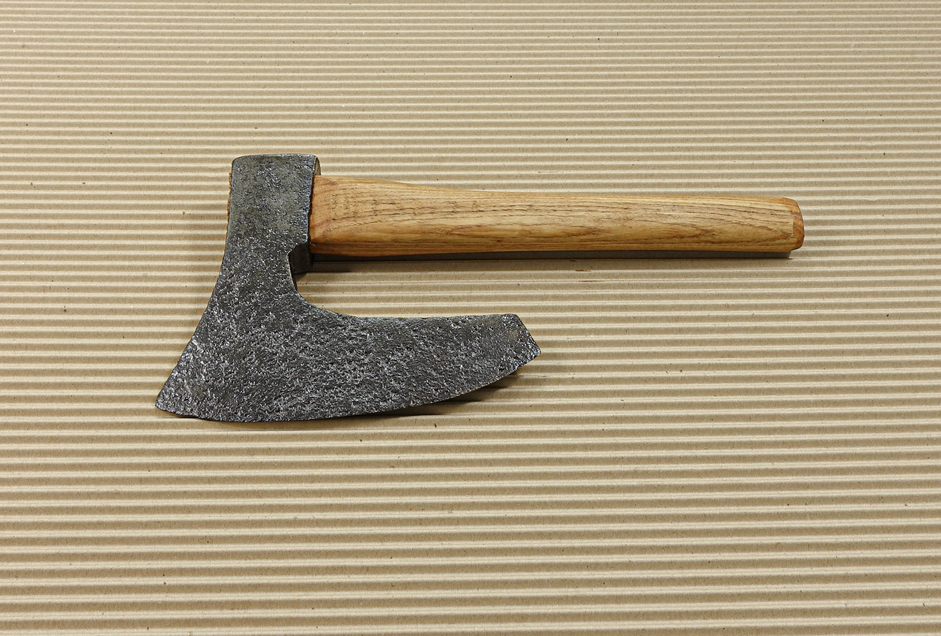 2,09 Lbs Goosewing Bearded Broad German Hatchet Axe Head Handmade ...