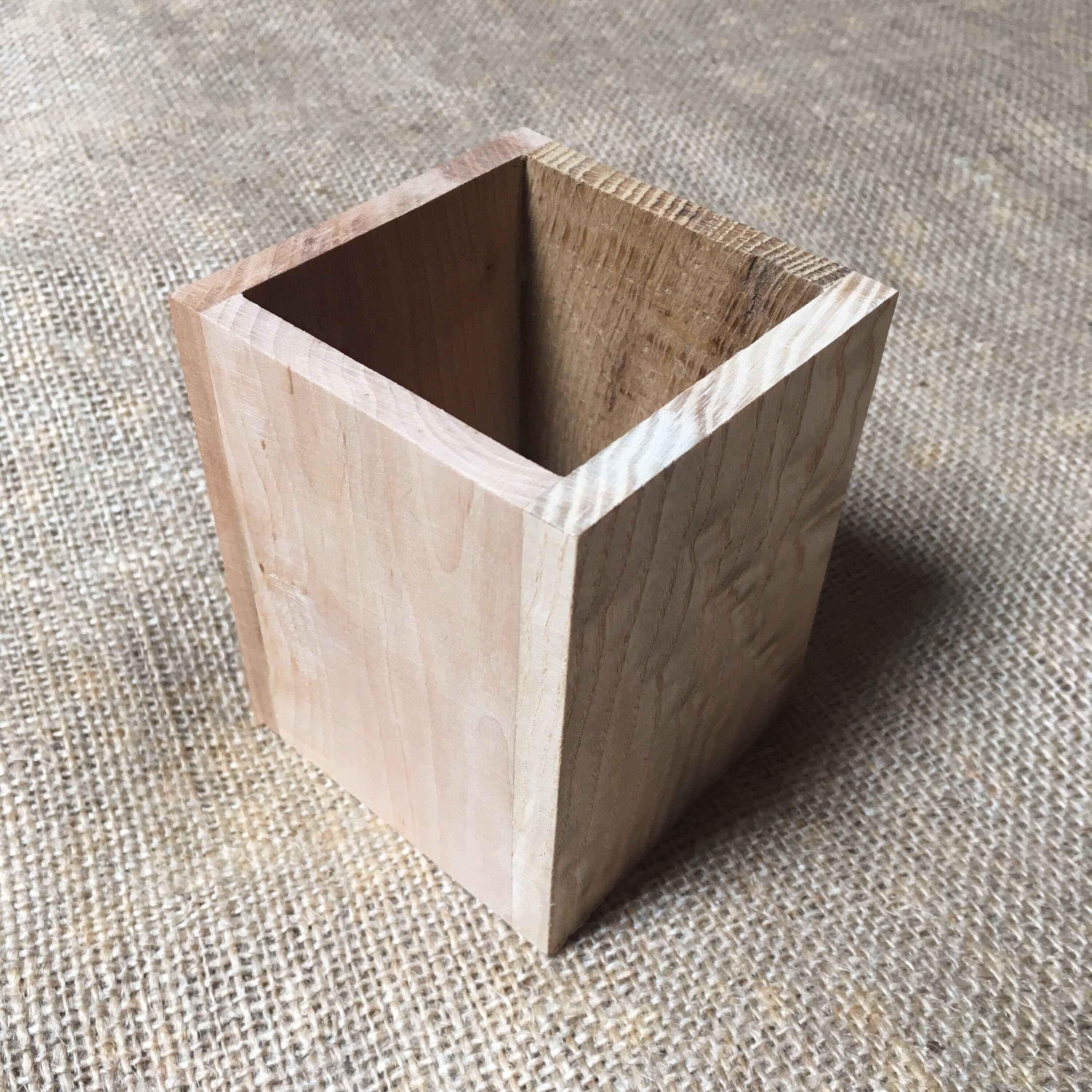 Natural Wood Unvarnished Handmade Desk Tidy Made With 5 - Etsy UK