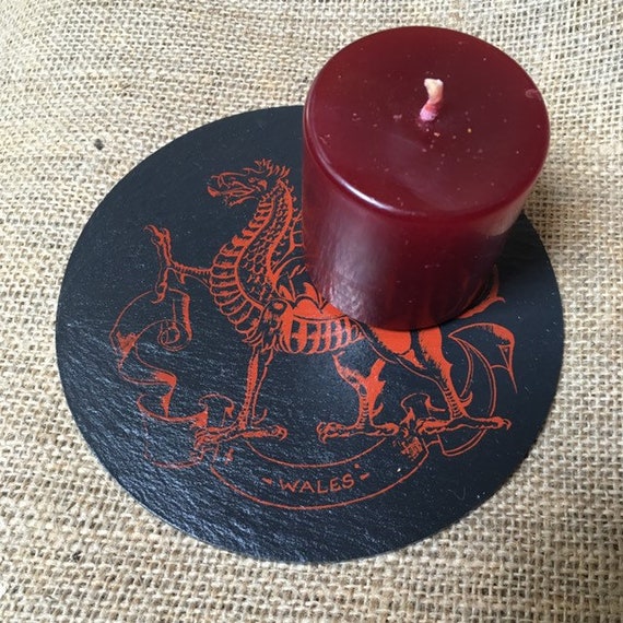Individual Welsh Slate Dragon Coaster North Wales Table - Etsy UK