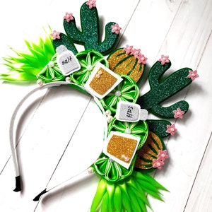 Fiesta Crown for Women Cactus Lime Headpiece Tequila Headband Adult ...