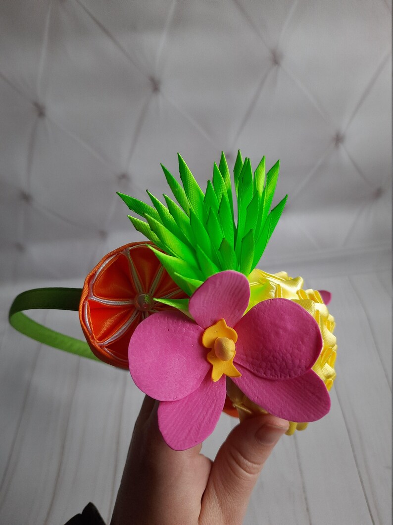 Carmen Miranda Headpiece Fruit Costume Headband Pineapple Head Pice ...