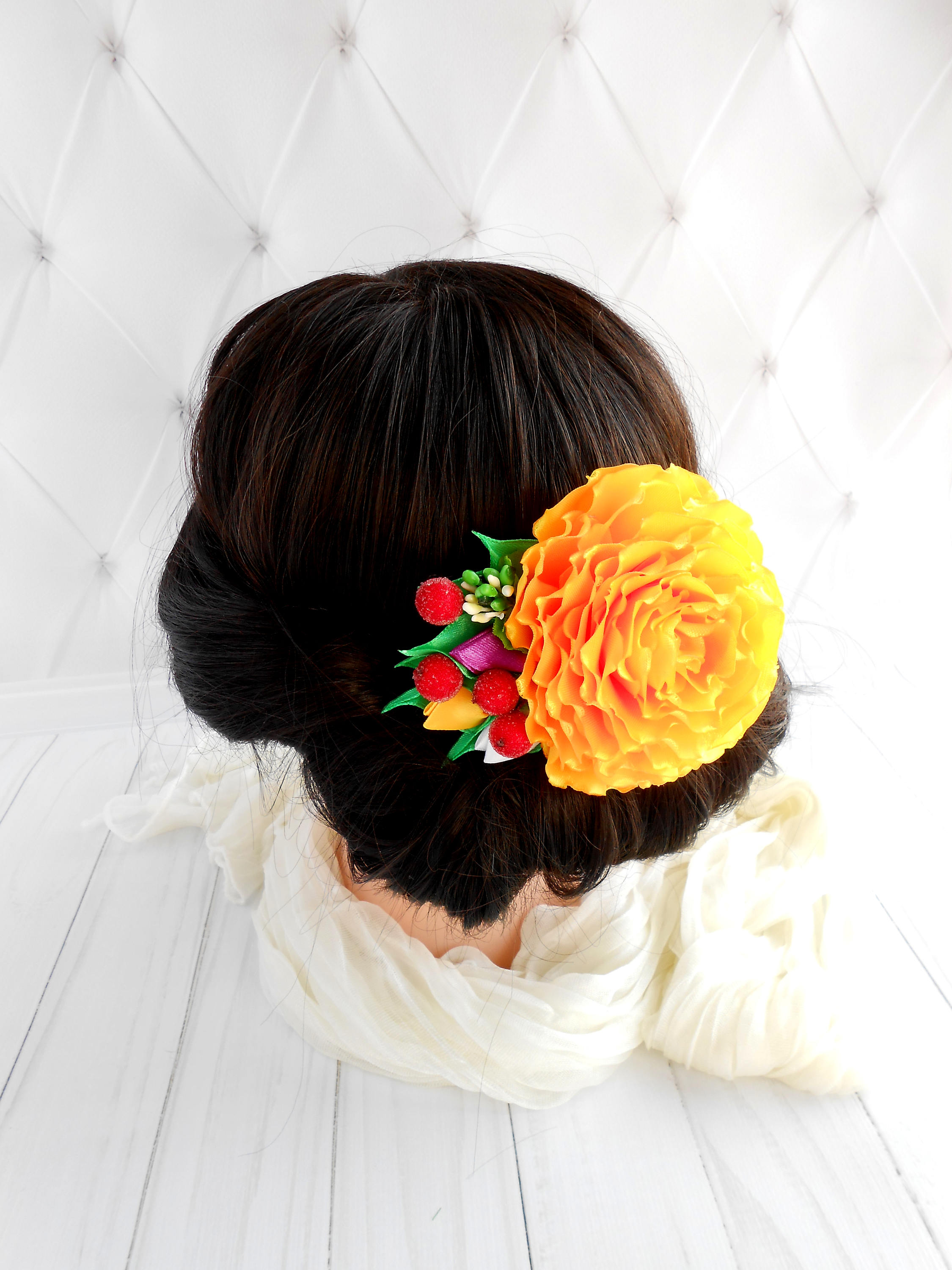 Mexican Flower Hair Comb Frida Headpiece Fiesta Hair Accessories Frida ...