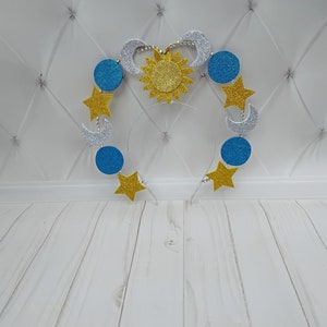 Celestial Crown Star Headpiece Space Headband Sun Moon Galaxy Head ...