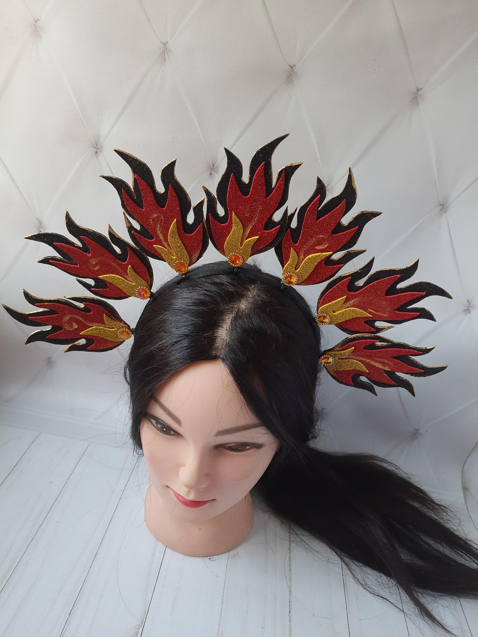 Fire Crown Flame Headband Goddess Headpiece Phoenix Headpiece - Etsy