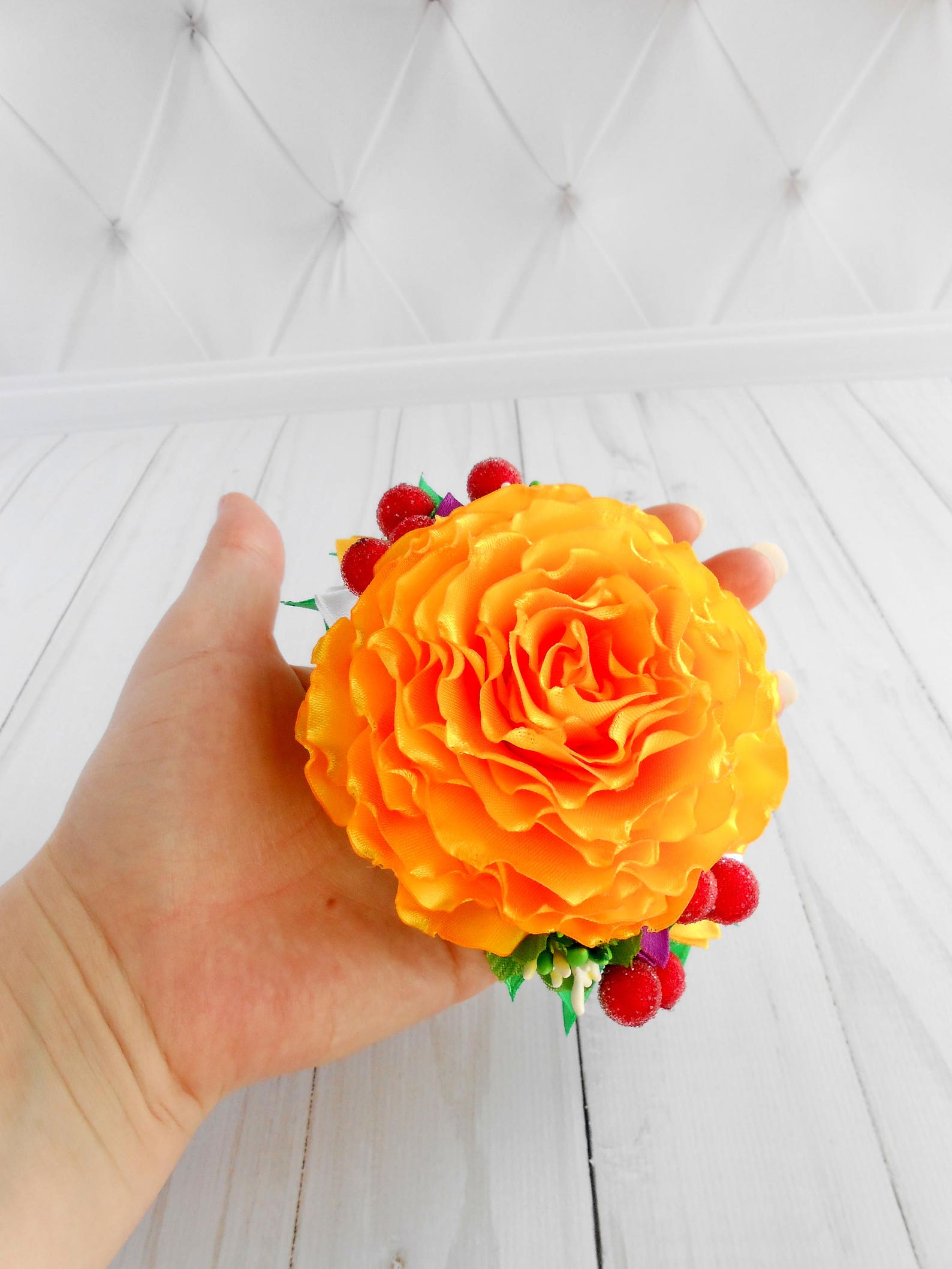 Mexican Flower Hair Comb Frida Headpiece Fiesta Hair - Etsy
