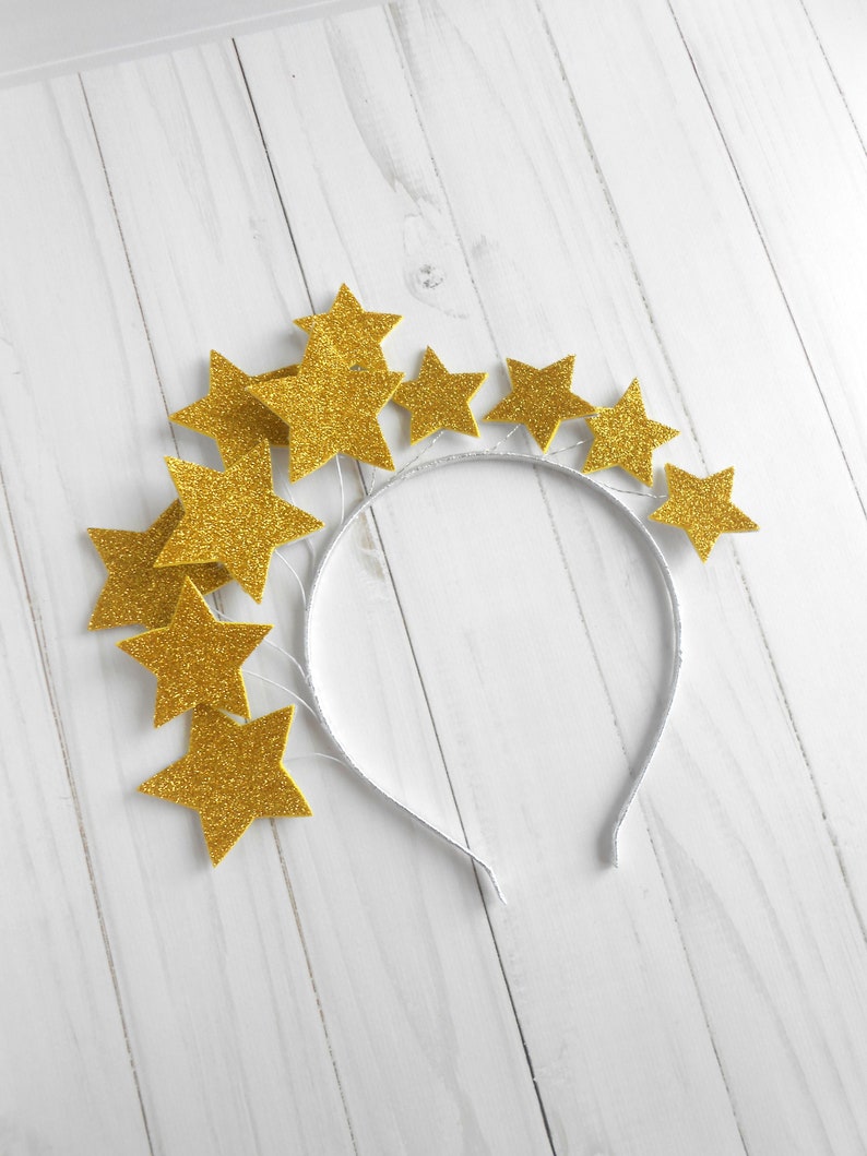 Star Halo Crown Gold Celestial Headpiece Headdress for Women Tiara ...