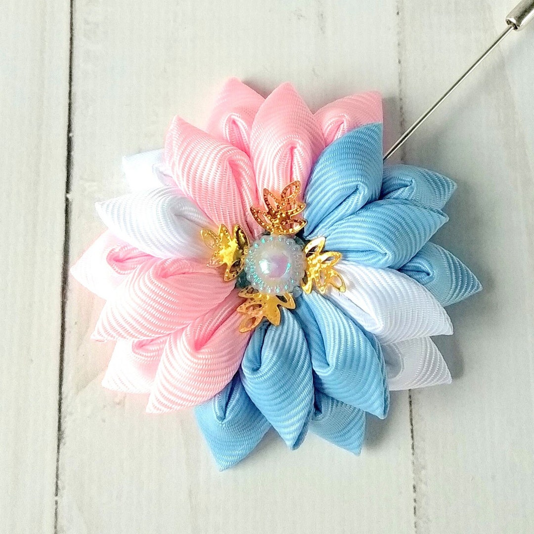 Lotus Transgender Pin Transgender Pride Pin Pride Button Trans - Etsy