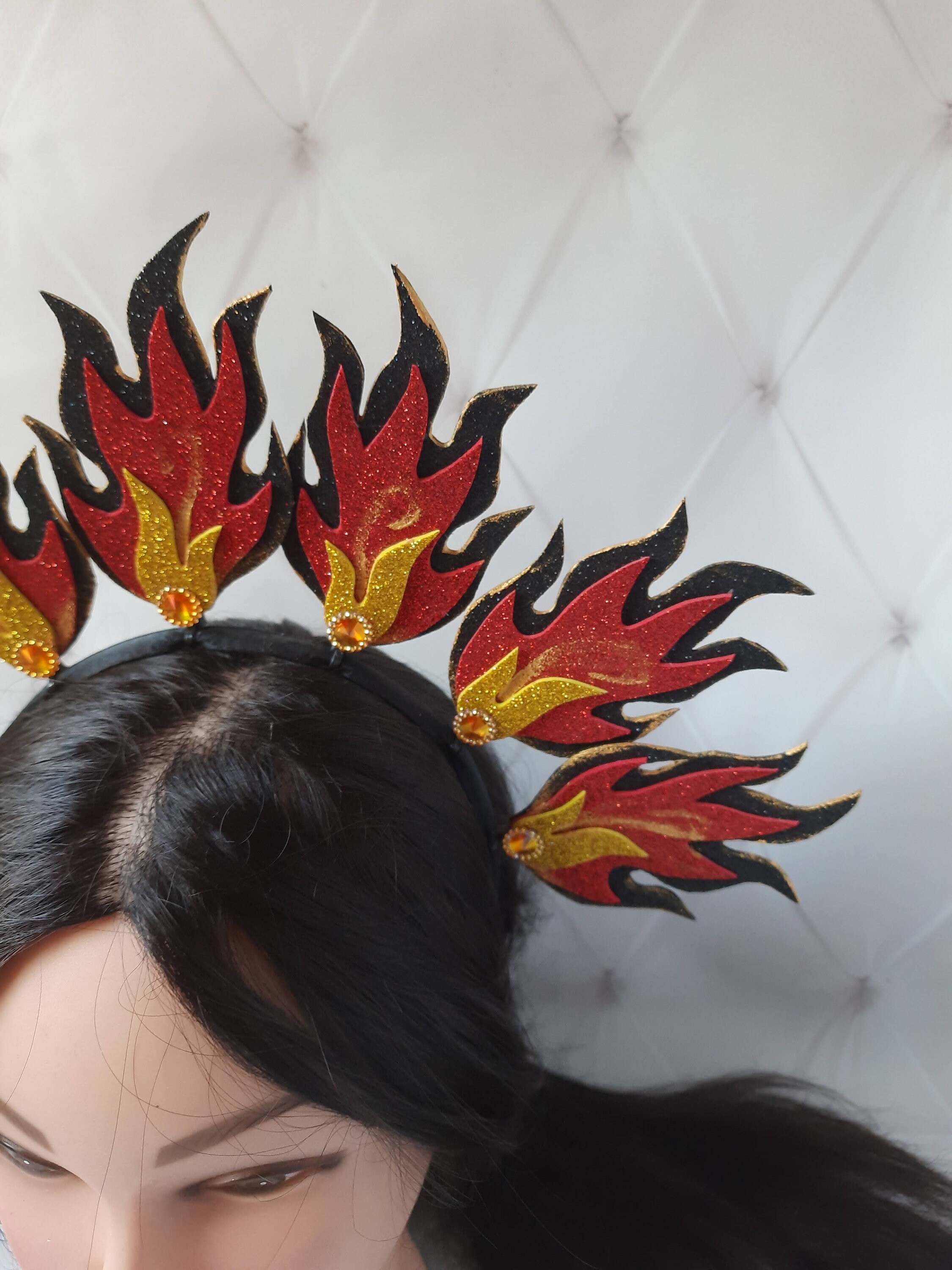 Fire Crown Flame Headband Goddess Headpiece Phoenix Headpiece - Etsy