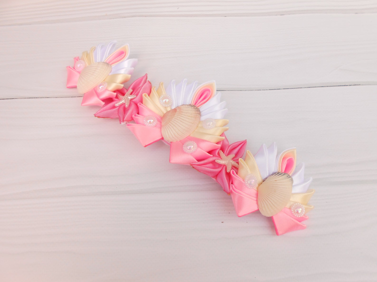 Pink Mermaid Crown Baby Mermaid Headpiece for Girls Shell Headband ...