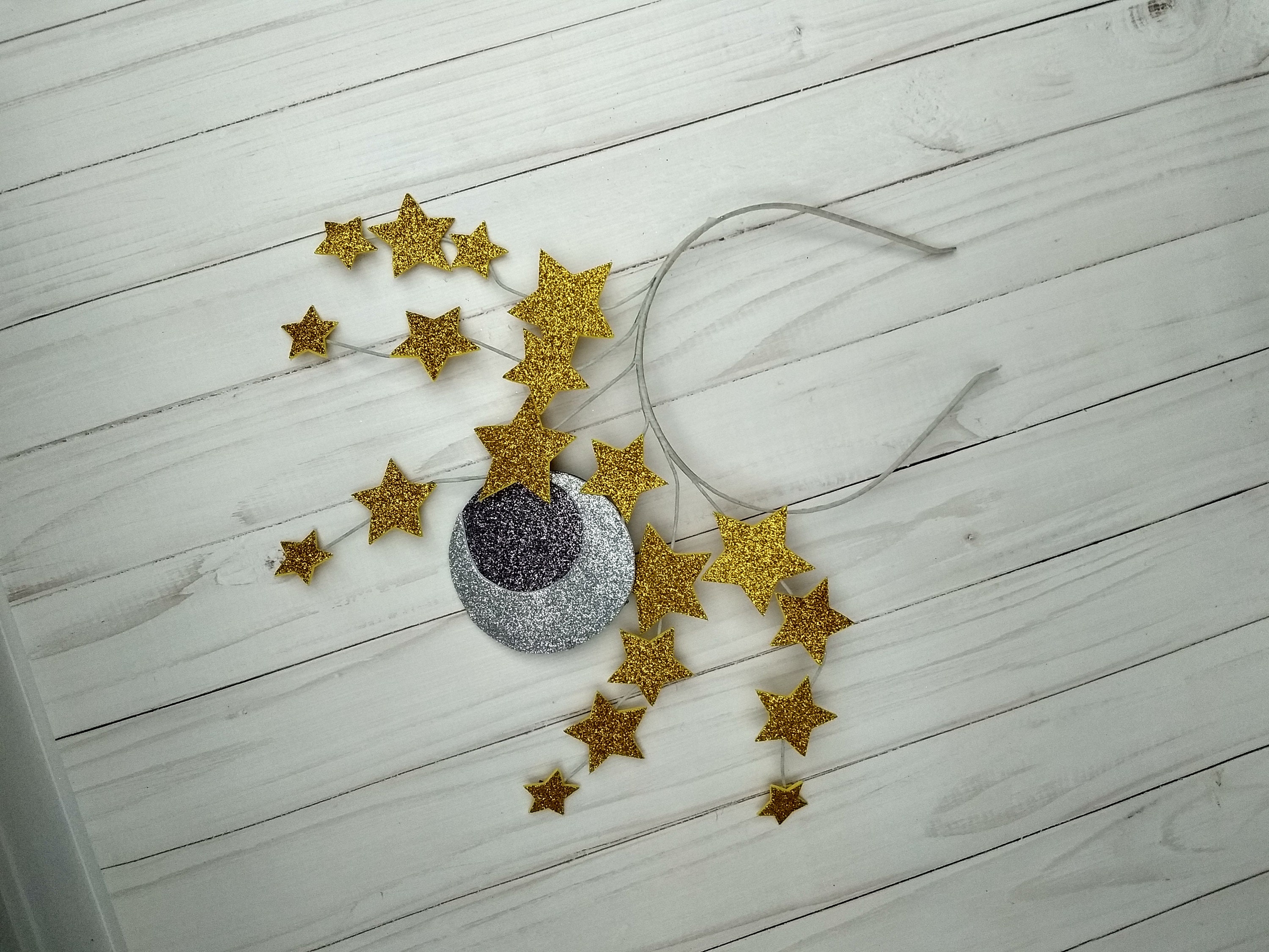 Moon Goddess Crown Fascinator Celestial Headpiece Galaxy Headband - Etsy