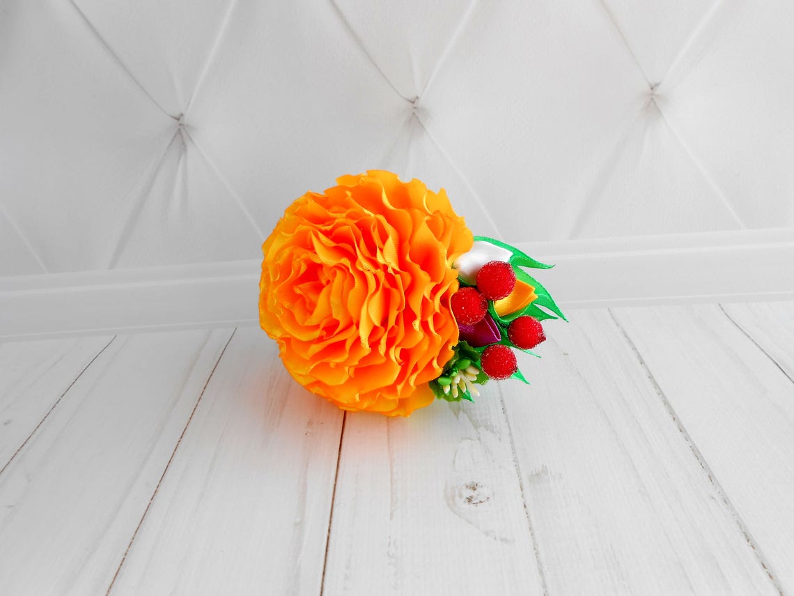 Mexican Flower Hair Comb Frida Headpiece Fiesta Hair - Etsy