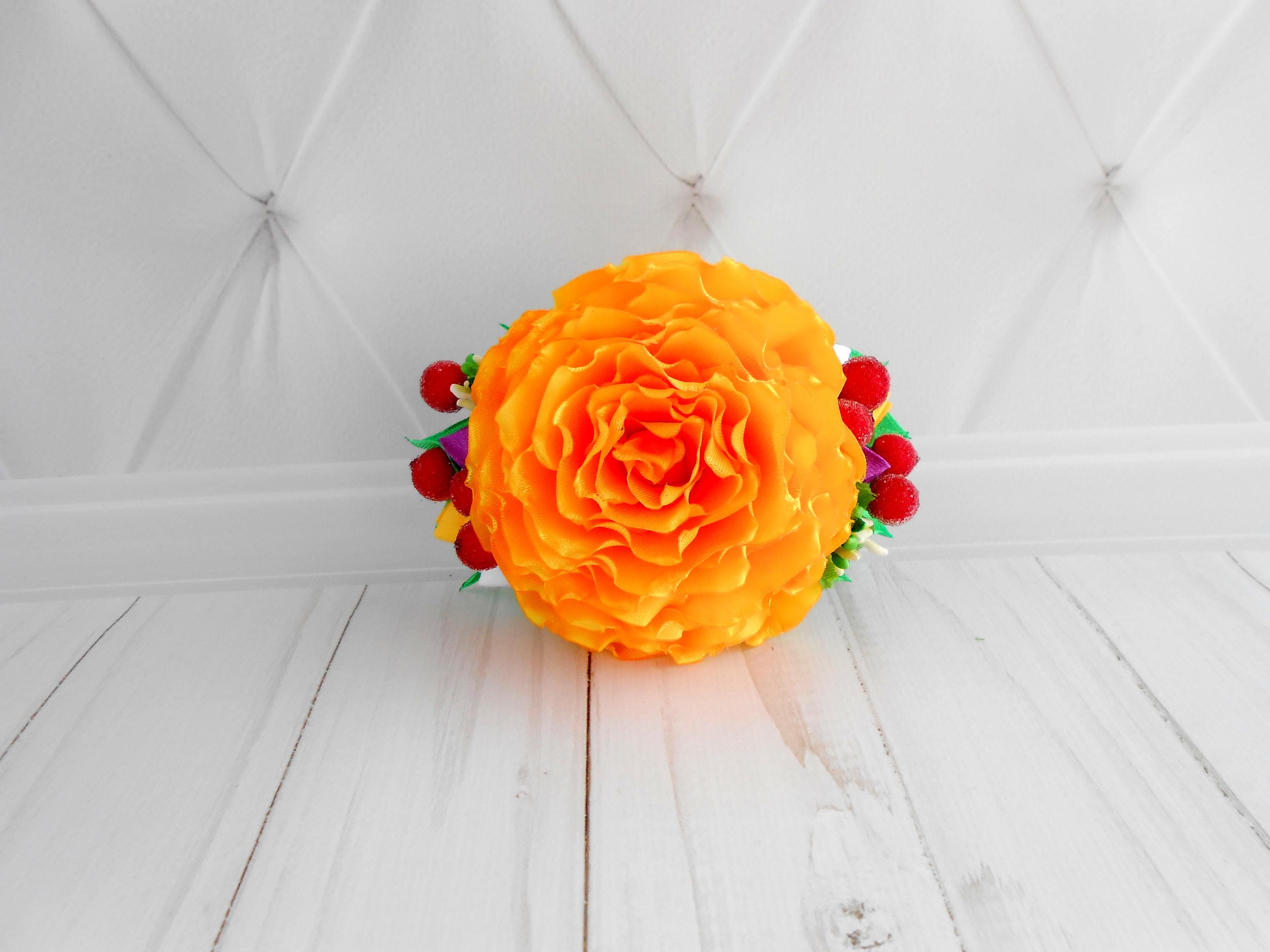 Mexican Flower Hair Comb Frida Headpiece Fiesta Hair Accessories Frida ...