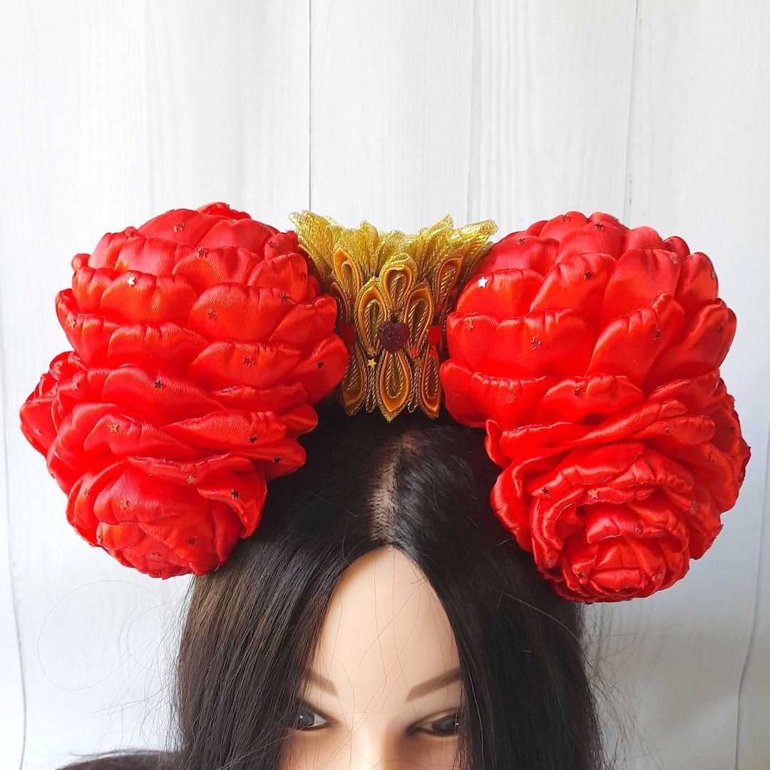Red Queen of Hearts Headpiece Cosplay Alice in Wonderland Crown Queen ...