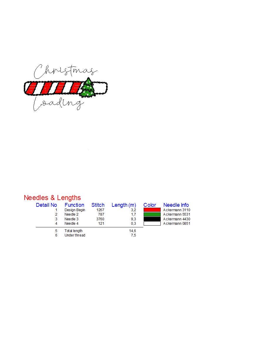 Christmas Loading Embroidery Design: Candy Cane Progress Bar (digital ...