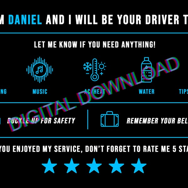 Printable Uber Sign - Etsy