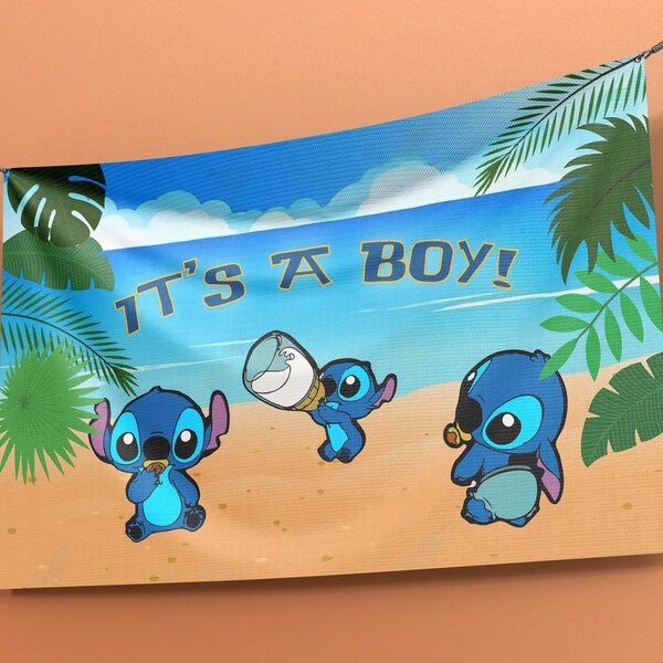 Stitch Baby Boy Shower - Etsy