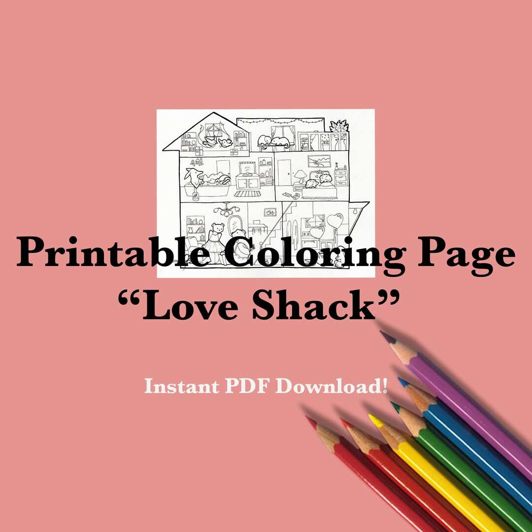 Animal Date Night Printable Coloring Page Download - Etsy