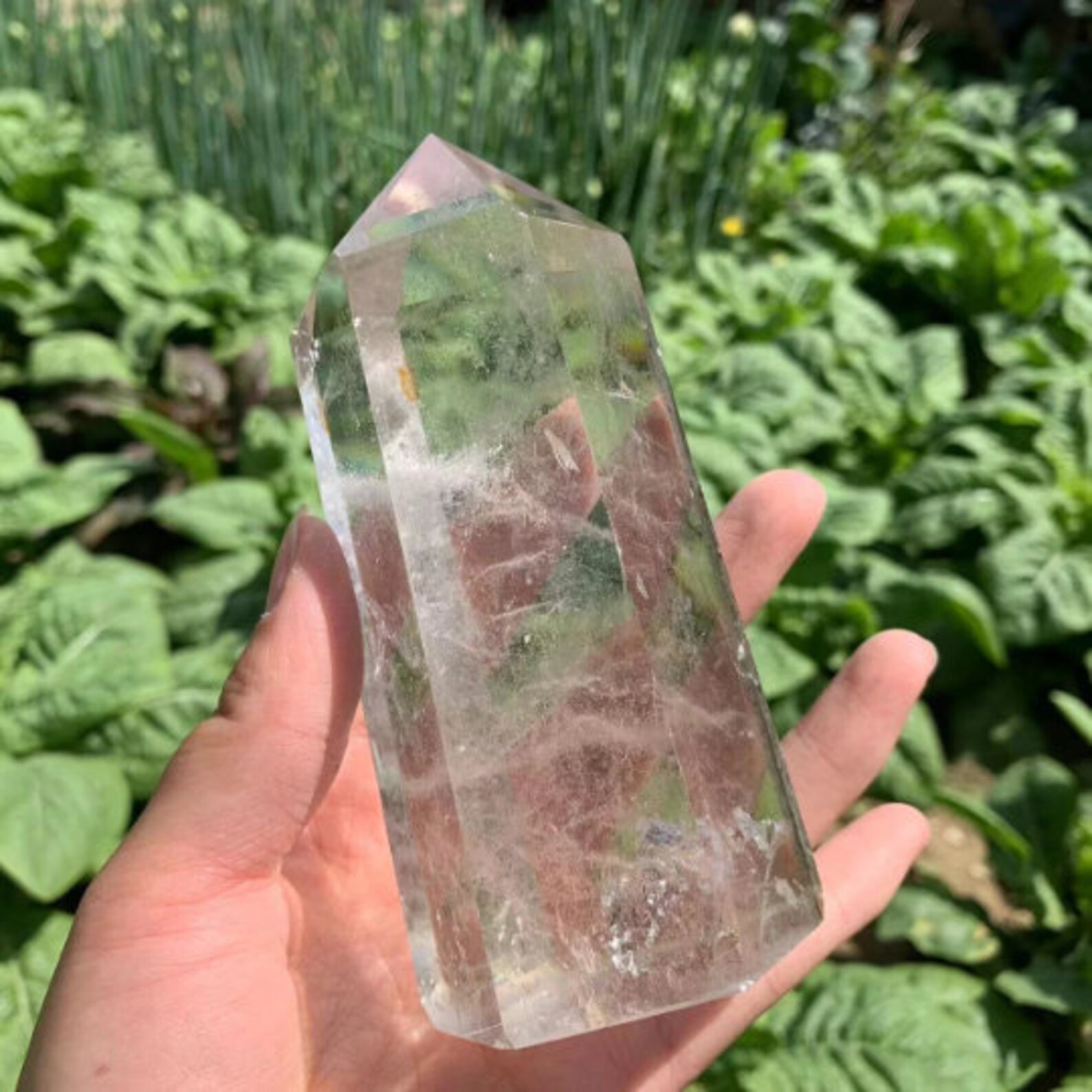 Crystal Tower Large Crystal Tower Clear Quartz Tower Quartz - Etsy