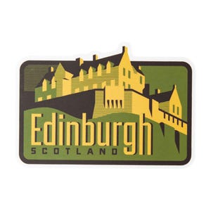 Edinburgh Scotland Sticker - Etsy