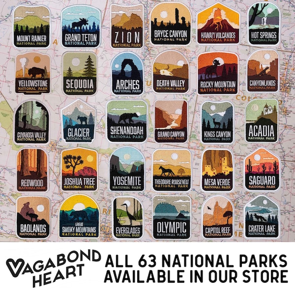 National Park Stickers Bundle - Etsy