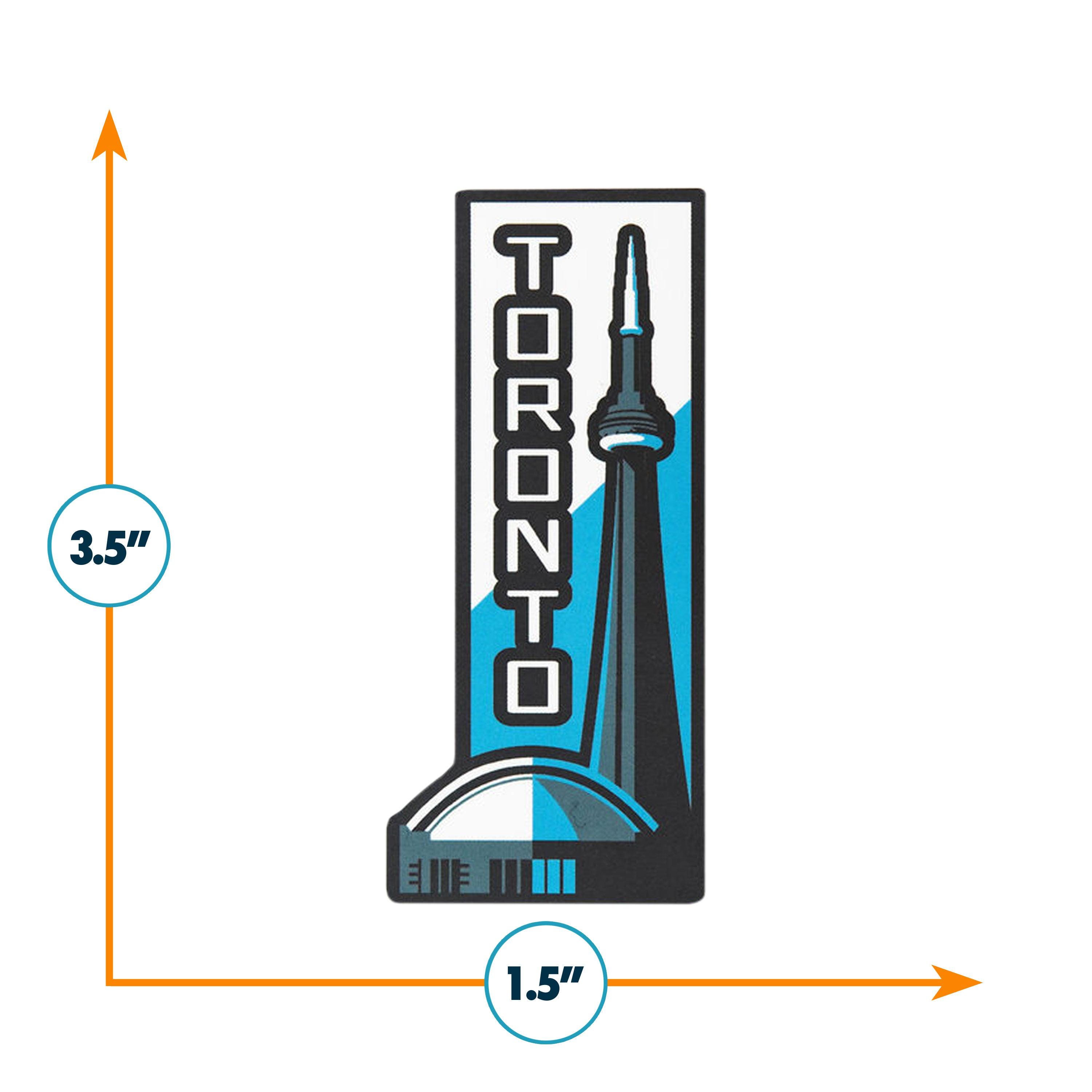 Toronto Sticker: Weatherproof Vinyl Travel Decal (3.5" X 1.5") - Etsy