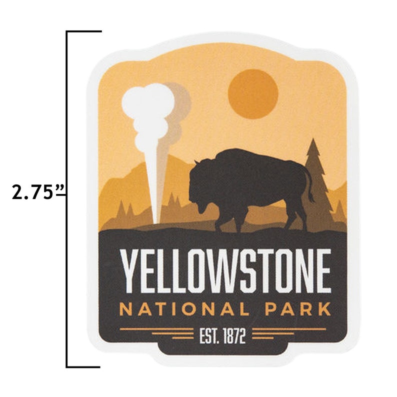 Yellowstone National Park Sticker - Etsy