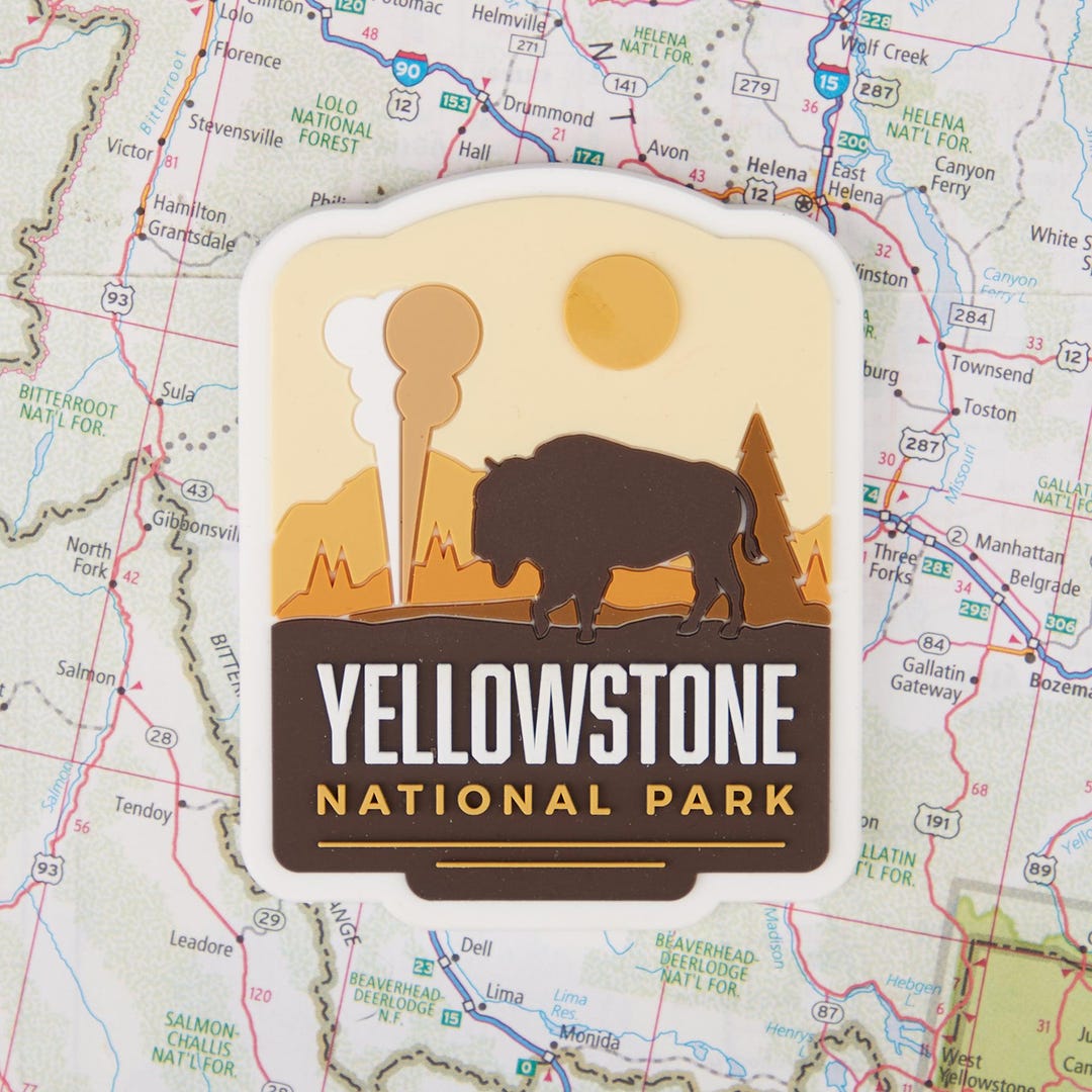 Yellowstone National Park PVC Fridge Magnet - Etsy