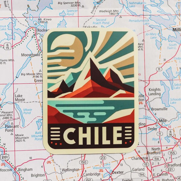 Chile Travel Stickers - Etsy UK