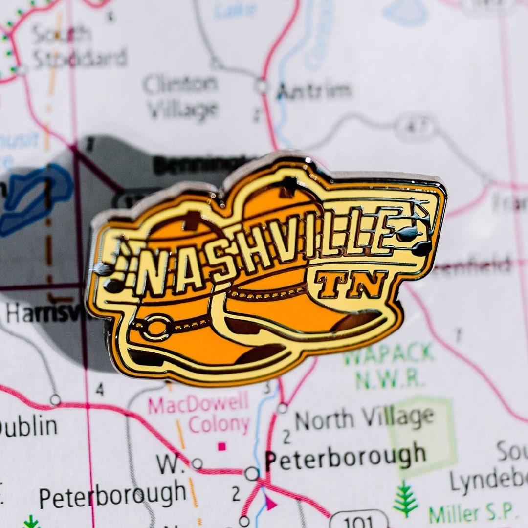 Nashville Tennessee Enamel Pin - Etsy
