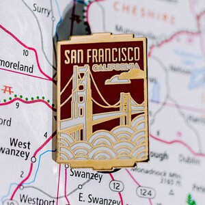 San Francisco Pin / SF California Pin / Golden Gate Bridge / - Etsy