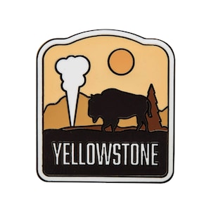 Yellowstone National Park Enamel Pin - Etsy