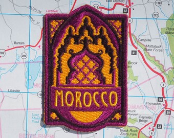 Morocco National Flag Embroidered Iron on Patch Sew on Badge - Etsy