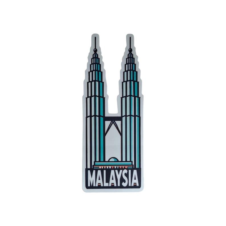 Malaysia Travel Sticker: Weatherproof Vinyl Decal - Etsy