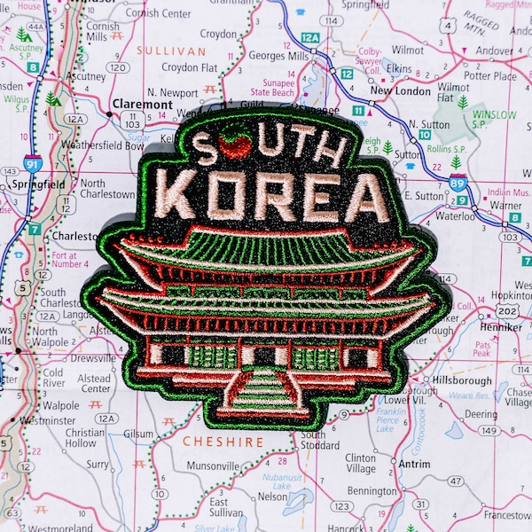 South Korea Patch - Etsy