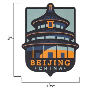 Beijing China Sticker - Etsy