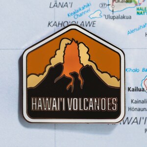 Hawaii Volcanoes National Park Enamel Pin - Etsy