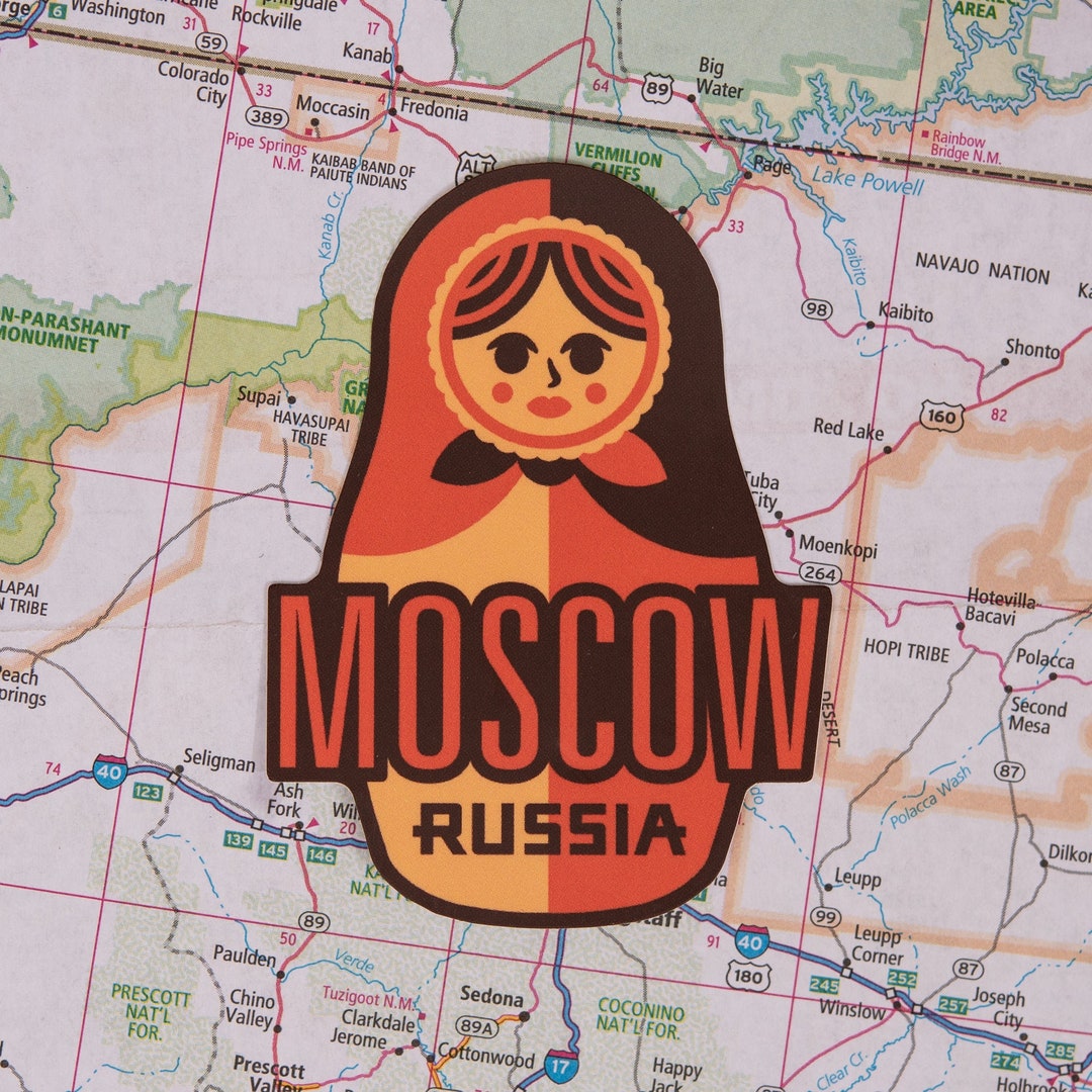 Moscow Russia Sticker - Etsy