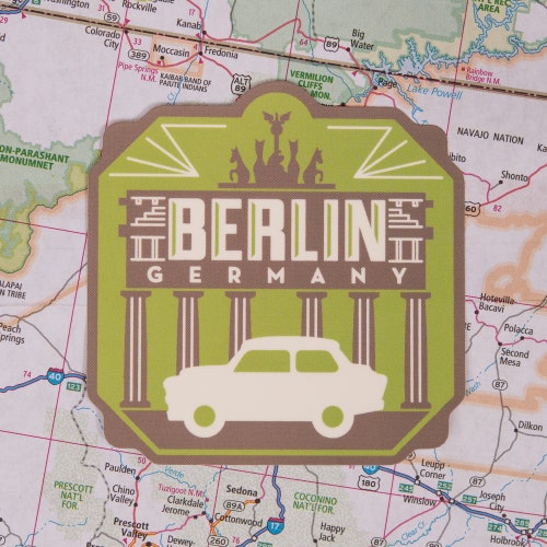 Berlin Germany Vinyl Sticker Decal Luggage Laptop Notebook - Etsy