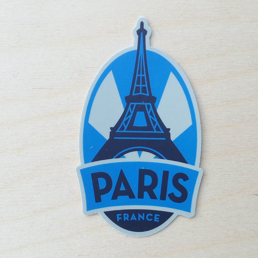 Paris France Travel Sticker | Etsy
