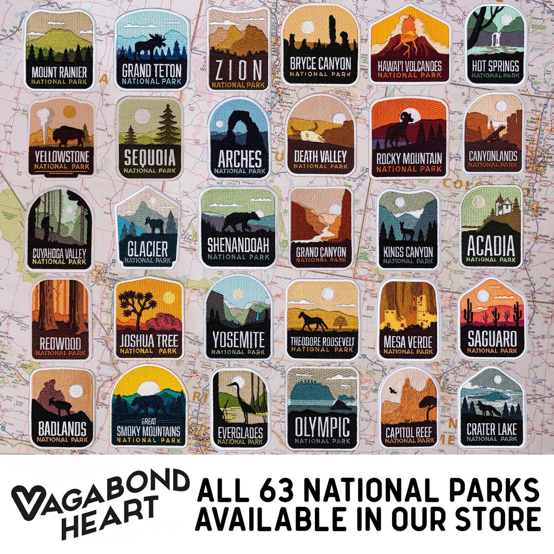Basin National Park Patch – Embroidered Iron-on Souvenir - Etsy