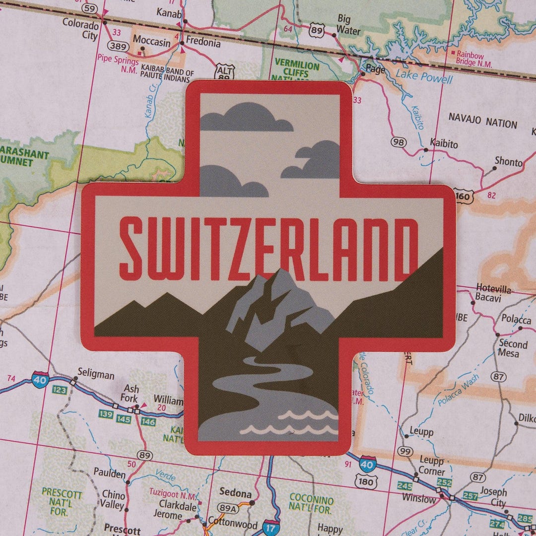 Switzerland Sticker - Etsy