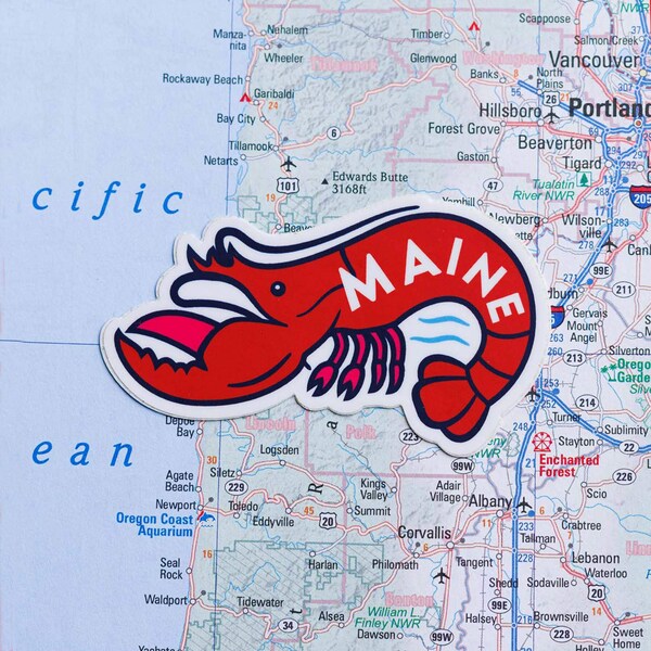 Maine Bumper Sticker - Etsy