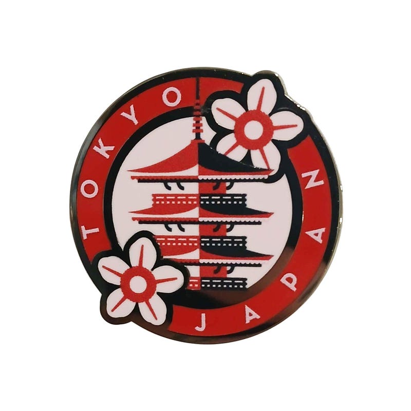 Japanese Enamel Pin - Etsy