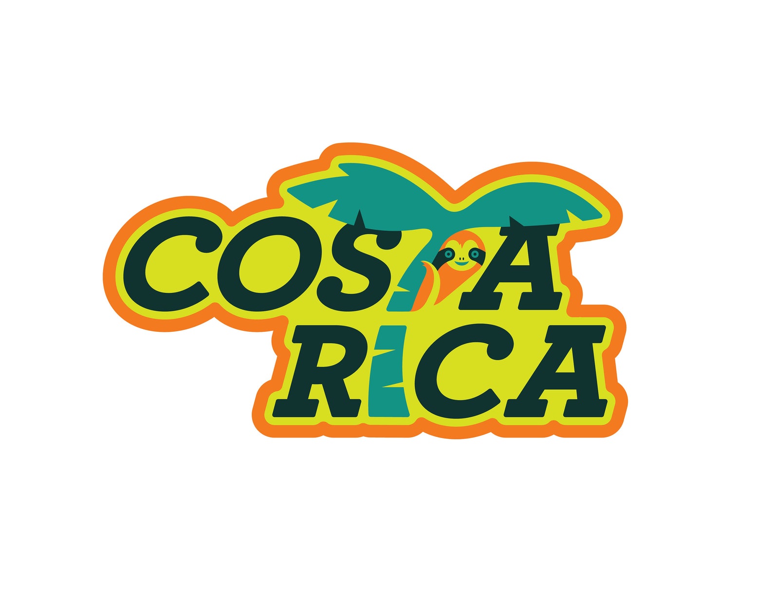 Costa Rica Sticker - Etsy