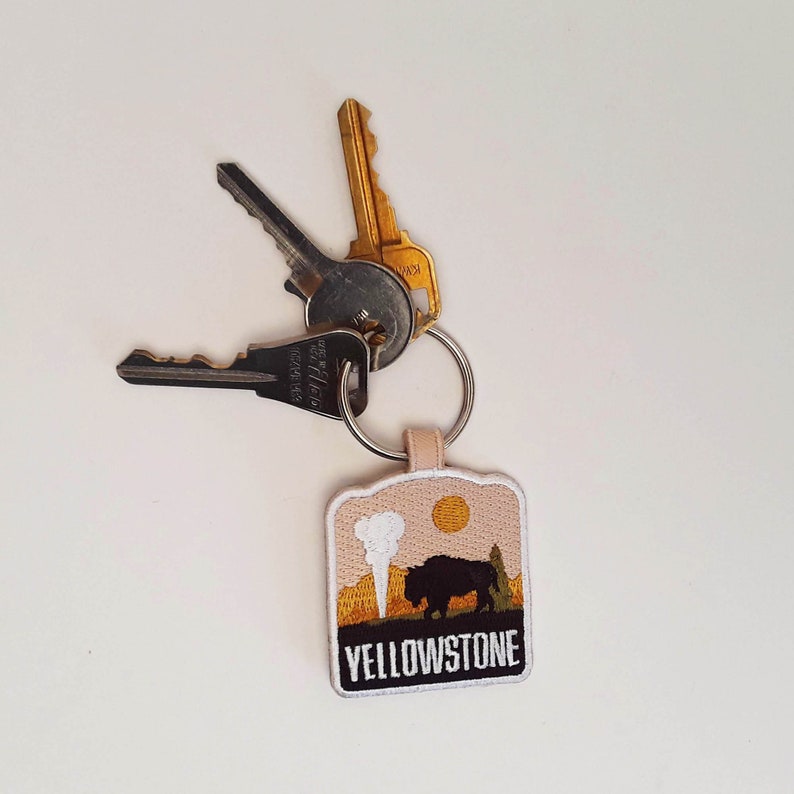 Yellowstone National Park Keychain | Etsy