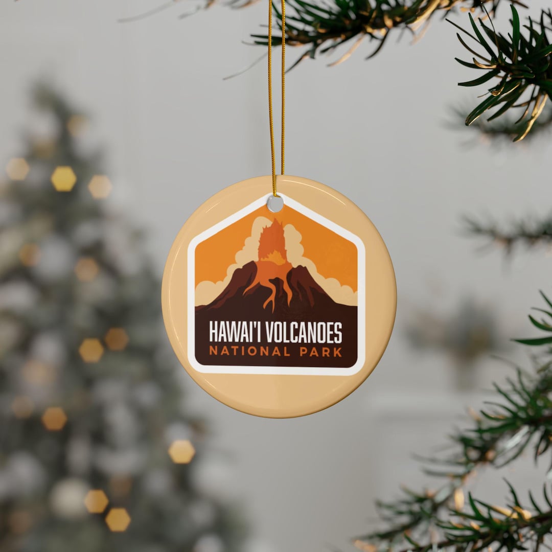 Hawaii Volcanoes National Park Ceramic Christmas Ornament - Etsy